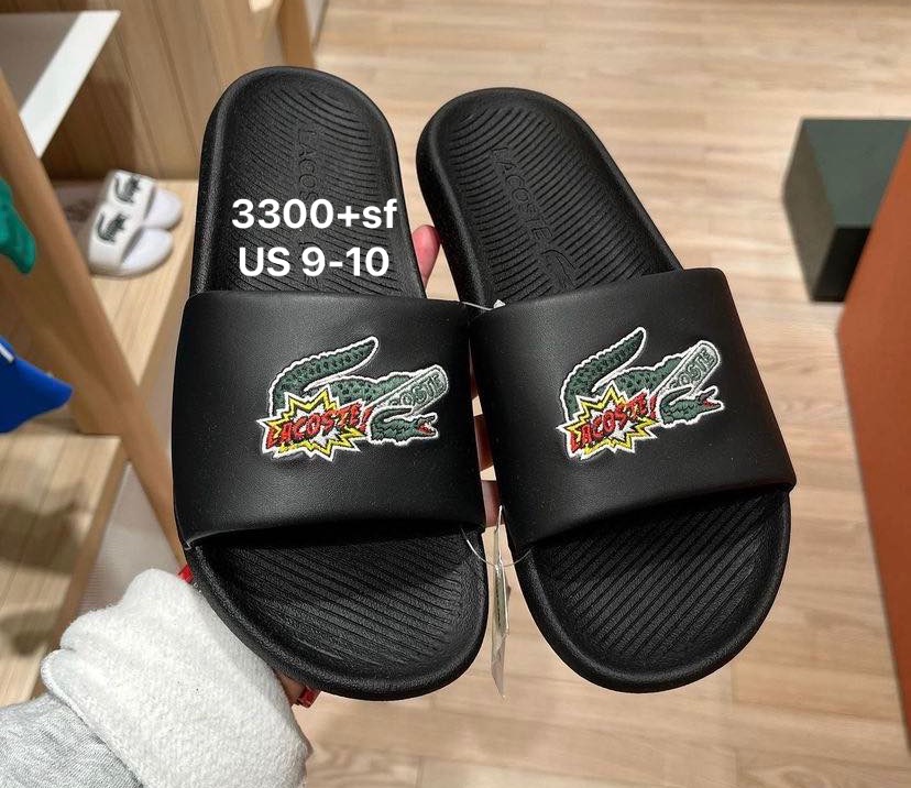 Lacoste slides, Men's Fashion, Footwear, Slippers & Slides on Carousell