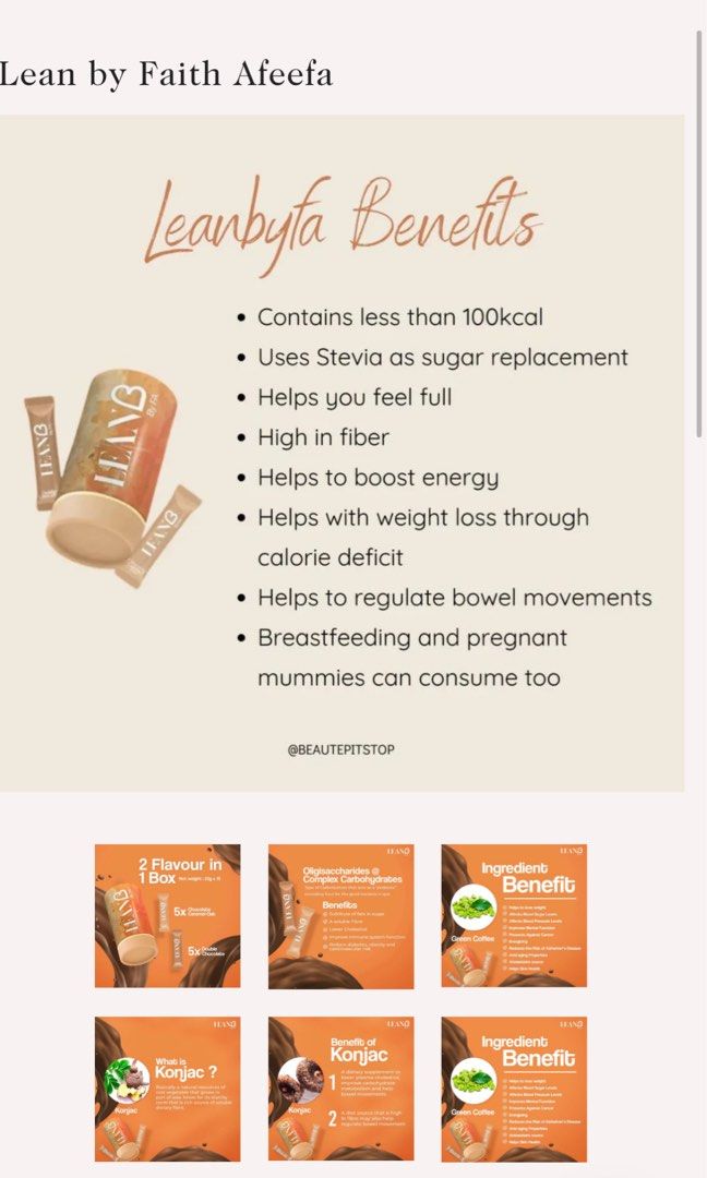 LEAN BY FA, Health & Nutrition, Health Supplements, Sports & Fitness ...