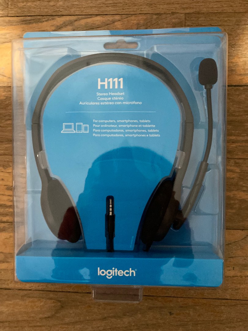 Logitech H111 headphones BNIB, Audio, Headphones & Headsets on Carousell