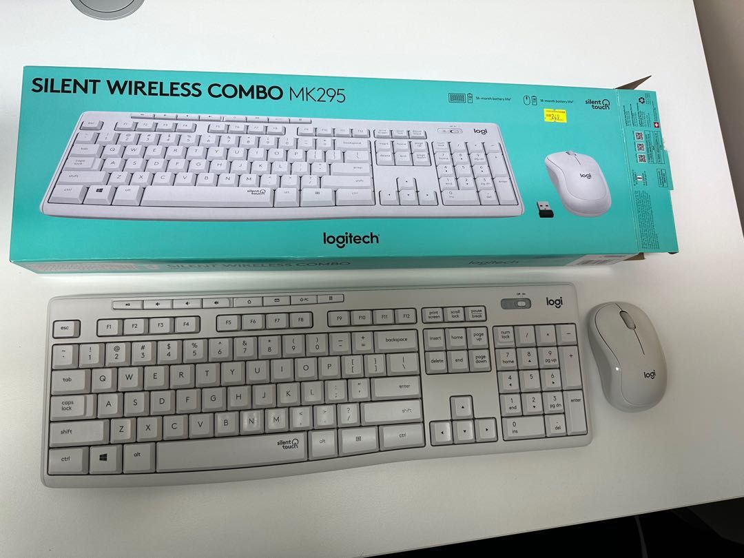 Logitech Silent Wireless Keyboard with Mouse, 電腦＆科技, 電腦周邊及配件, 電腦鍵盤及相關產品 ...