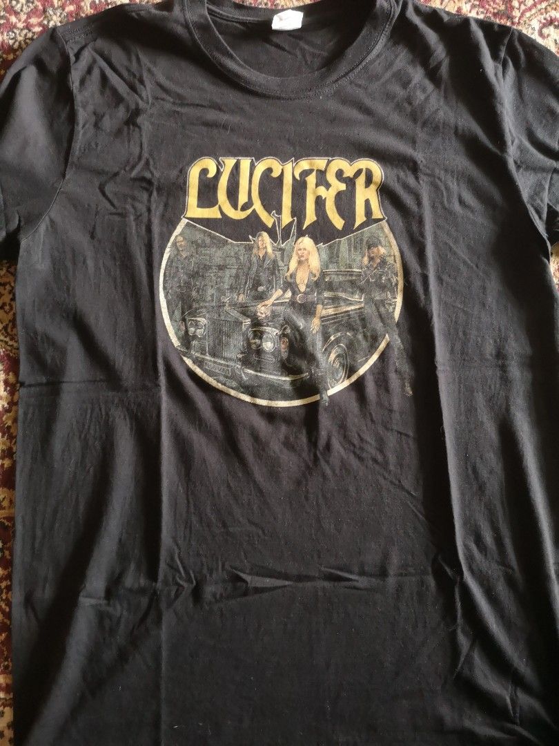 LUCIFER band tshirts, Men's Fashion, Activewear on Carousell