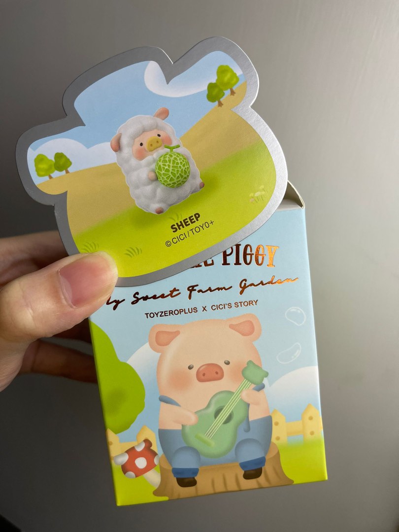 lulu豬 lulu pig 最新 農場系列 Lulu the piggy, cici toy+ 港版 綿羊 Sheep (全新未拆袋，盲盒，cici toy plus), 興趣及遊戲, 玩具 ...