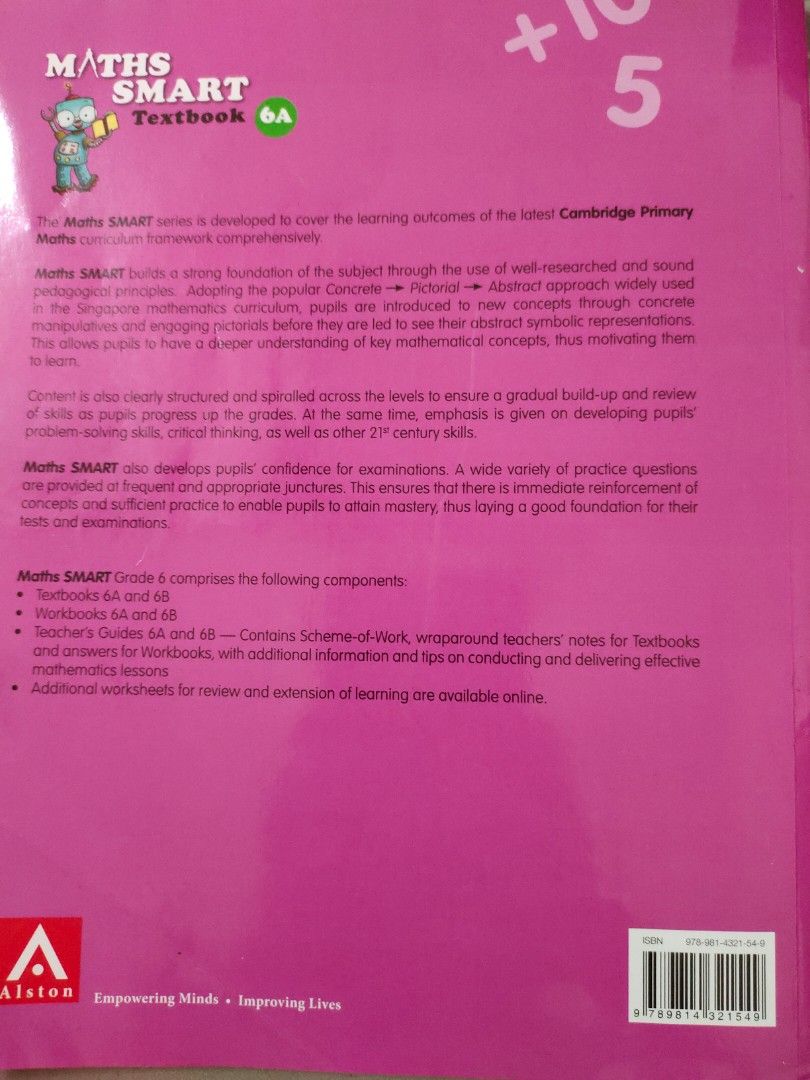 Maths Smart Textbook 6A, Hobbies & Toys, Books & Magazines, Textbooks ...