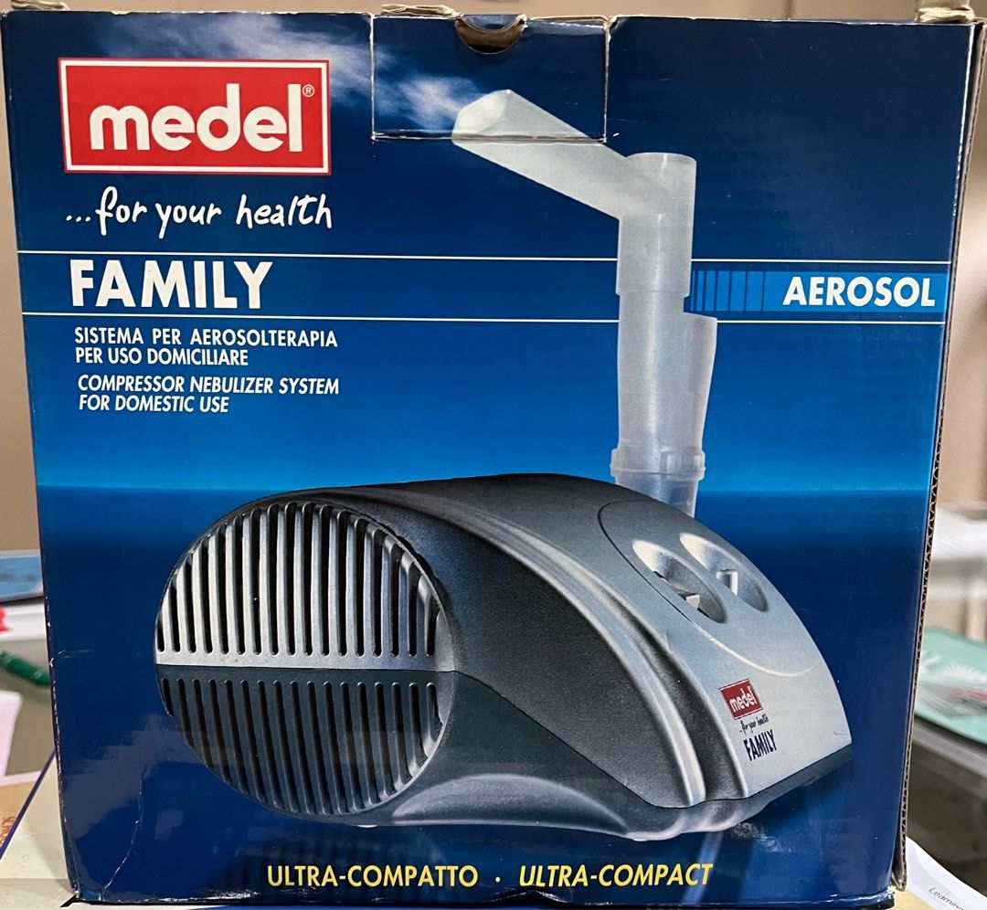 Medel Family Silver Nebuliser humidifier, Health & Nutrition, Medical ...
