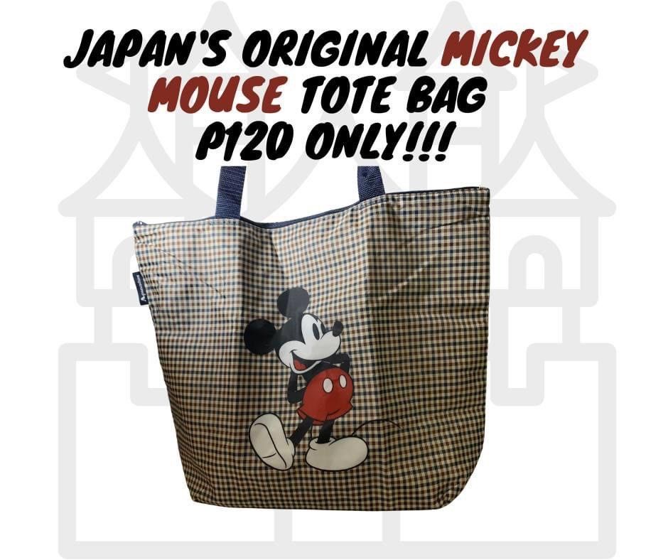 Mickey Mouse Tote Bag - Japan, Women's Fashion, Bags & Wallets, Tote ...