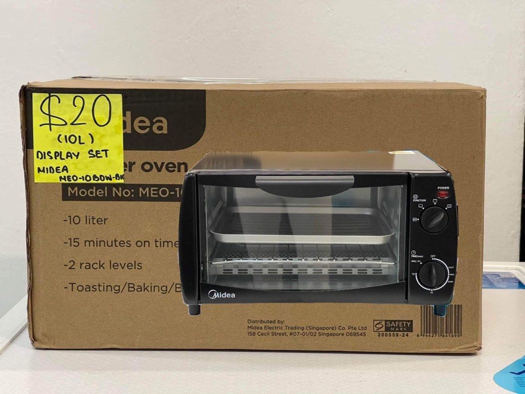 Midea Mechanical Toaster Oven, 10L, MEO-10BDW-BK Display Set $20, TV ...