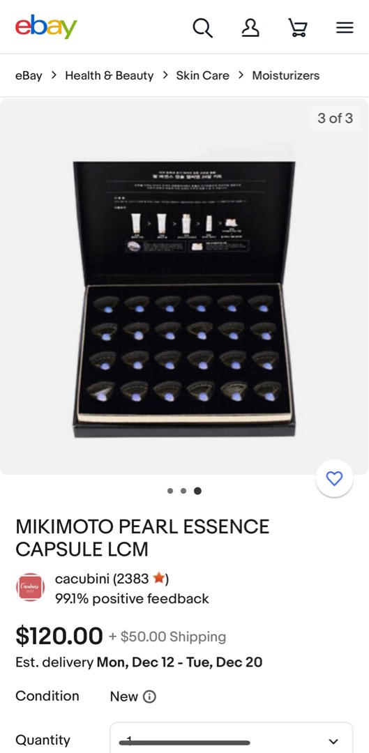 MIKIMOTO PEARL ESSENCE CAPSULE LCM 2box, Beauty & Personal Care, Face, Face Care on Carousell