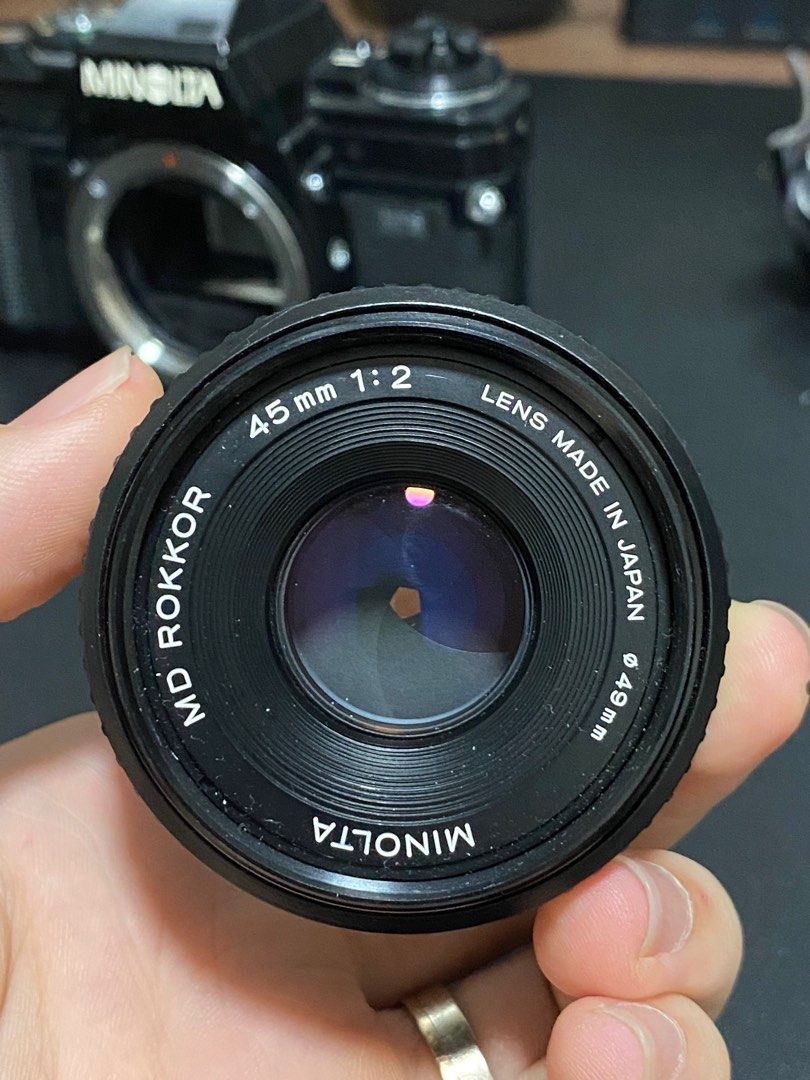 Minolta MD Rokkor 45mm f/2, Photography, Lens & Kits on Carousell