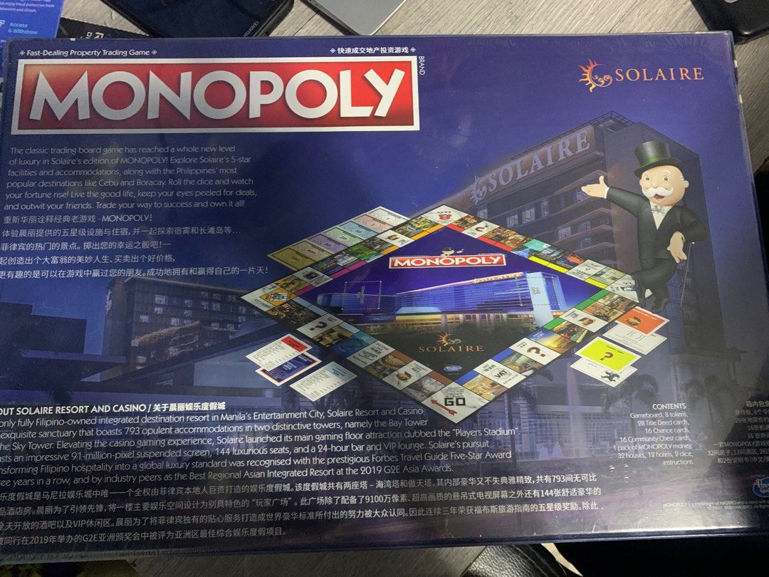 Monopoly Solaire edition, Hobbies & Toys, Toys & Games on Carousell