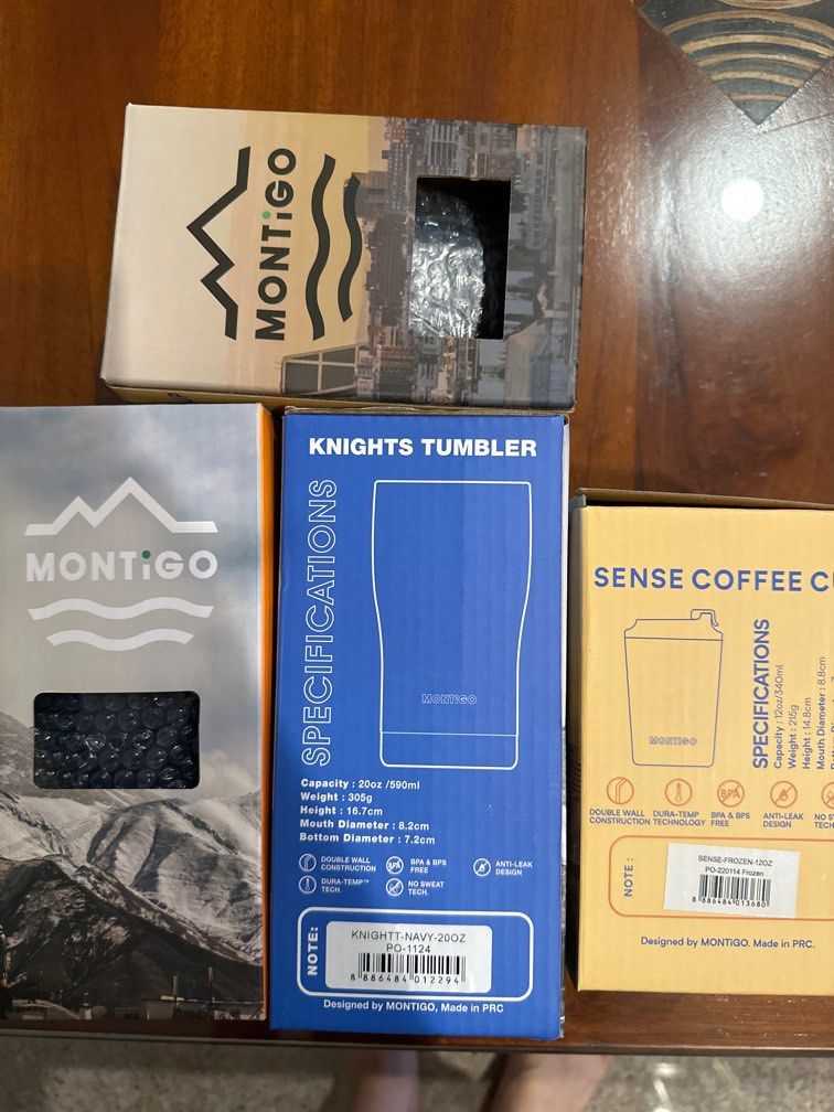 Montigo Tumblers, Furniture & Home Living, Kitchenware & Tableware ...