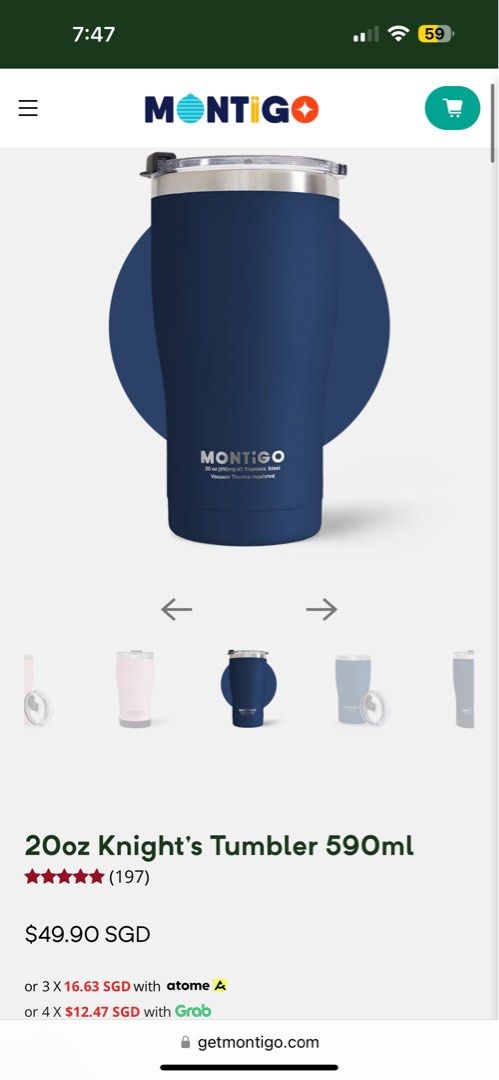 Montigo Tumblers, Furniture & Home Living, Kitchenware & Tableware ...