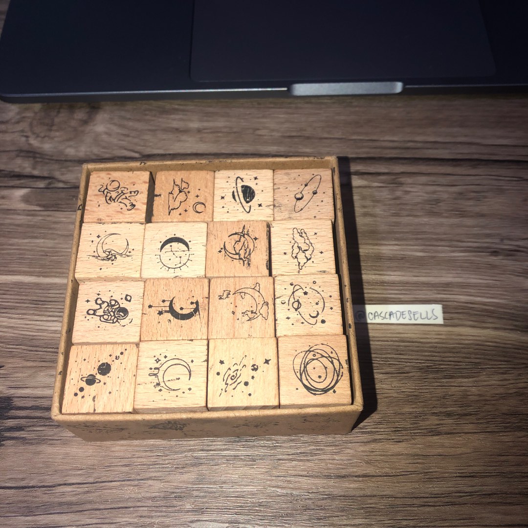 Moon, Galaxy, Universe, Stars Stamps for Journaling, Hobbies & Toys ...