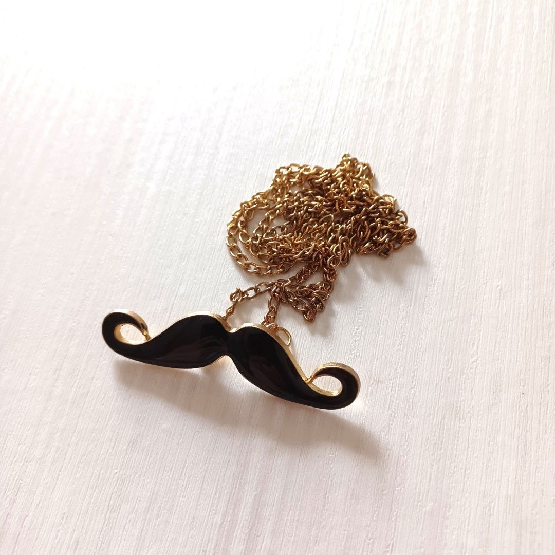 Moustache Necklace, Women's Fashion, Jewelry & Organisers, Necklaces on ...