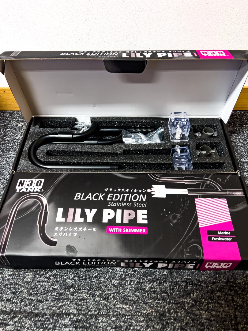 N30 LILY PIPE with Skimmer (BLACK EDITION) Stainless Steel 16/22MM ...