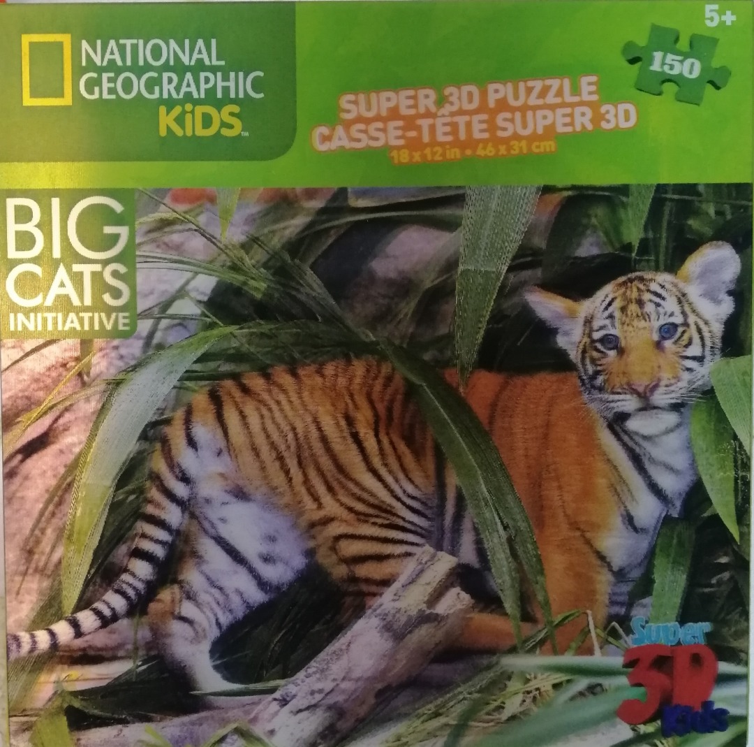 National Geographic Kids Super 3D Puzzle - Big Cats, Hobbies & Toys ...