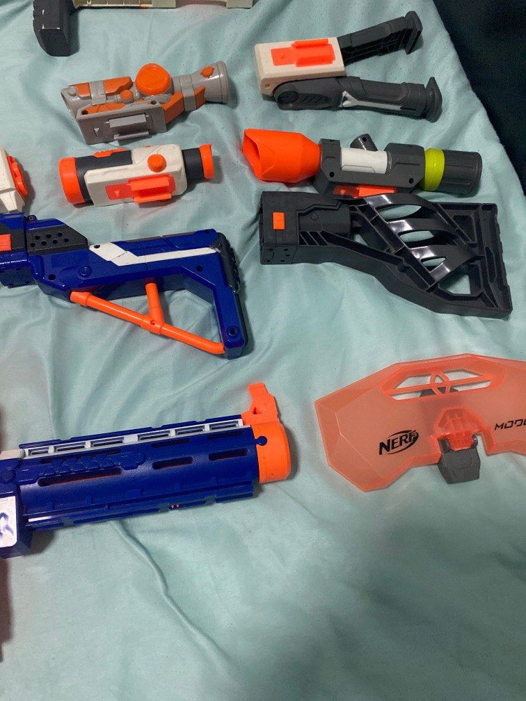 nerf attachments, Hobbies & Toys, Toys & Games on Carousell