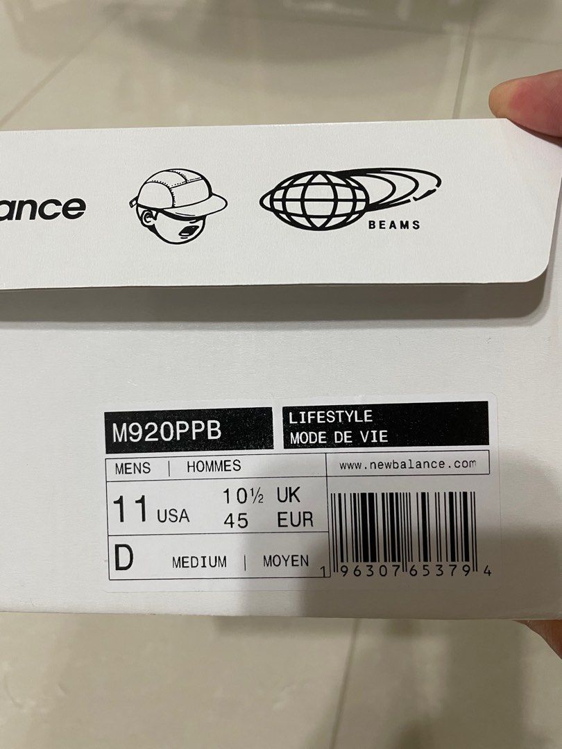 New Balance 920 MiUK Beams x Paperboy, Men's Fashion, Footwear ...