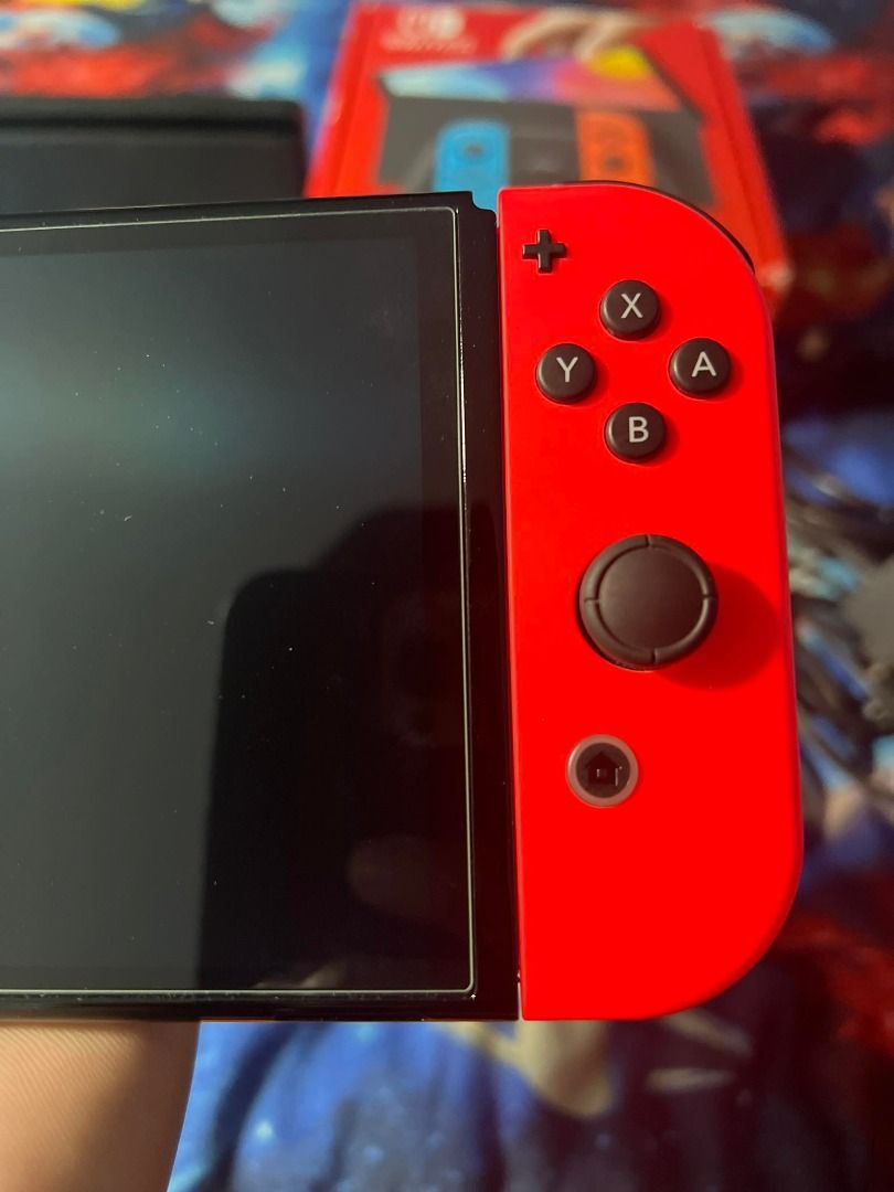 Nintendo Switch OLED Red and Blue Joycon Complete with Receipt, 128GB ...
