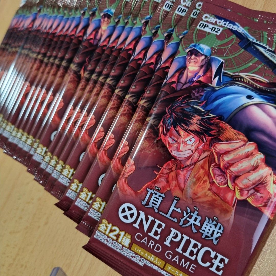 ONE PIECE OP02 FILTERED PACKS, Hobbies & Toys, Toys & Games on Carousell