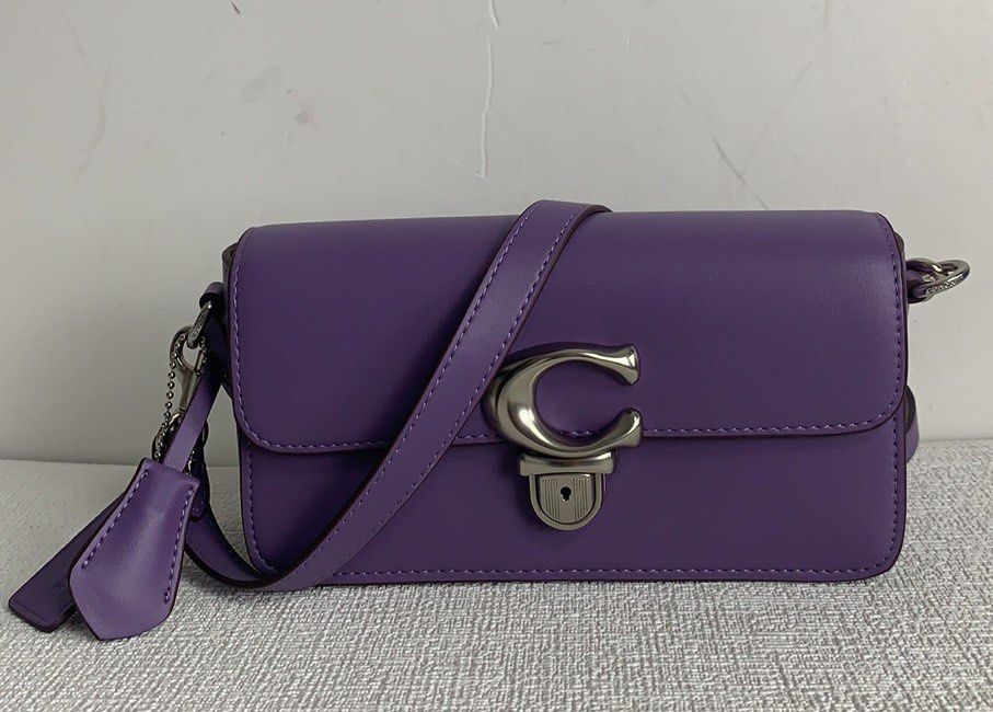 Original coach CE331 studio crossbody bag purple, Luxury, Bags ...