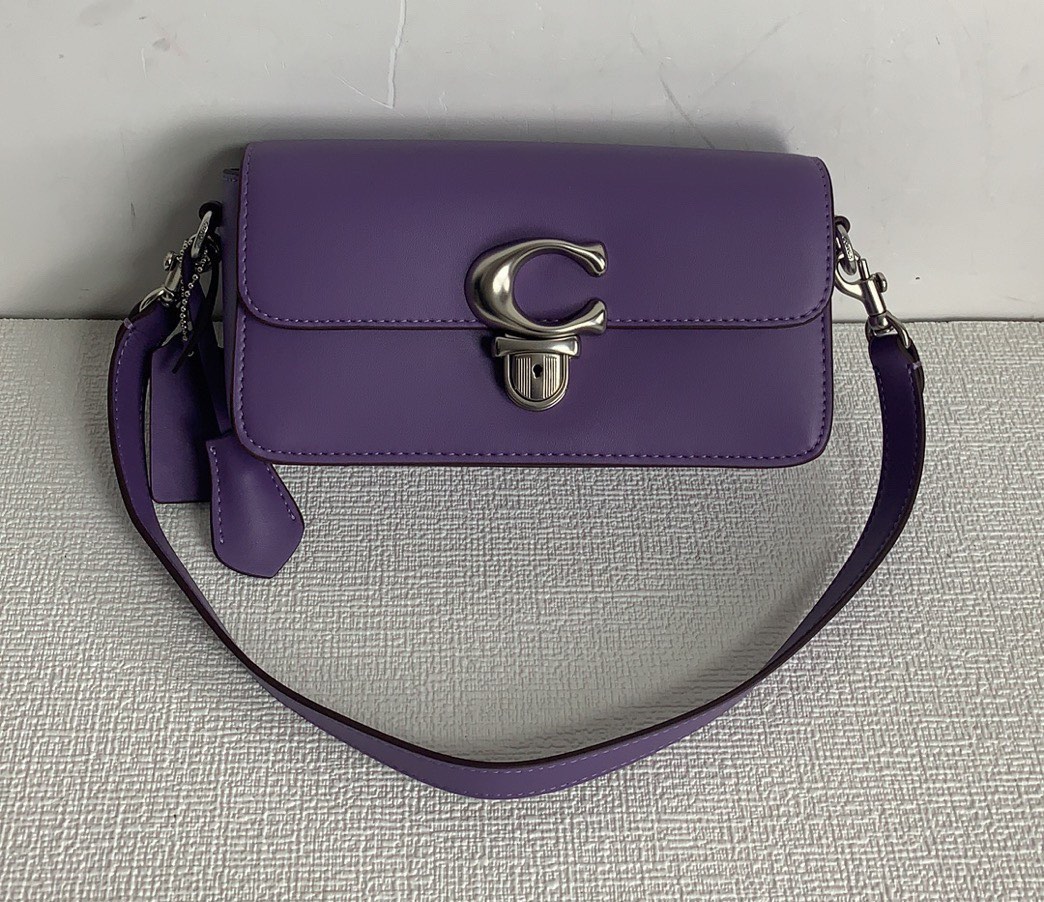 Original coach CE331 studio crossbody bag purple, Luxury, Bags ...