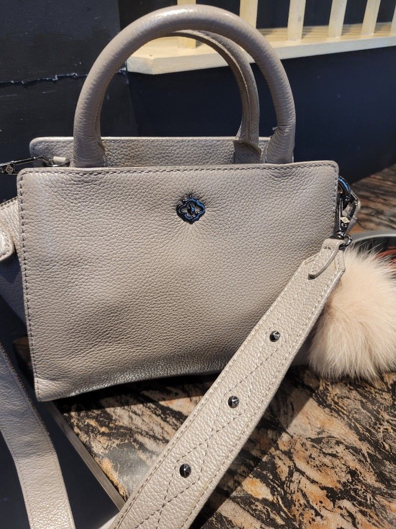 orYANY new york leather satchel 2 way bag, Women's Fashion, Bags ...