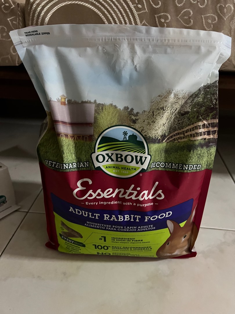 OXBOW ESSENTIAL ADULT RABBIT PELLETS, Pet Supplies, Pet Food on Carousell