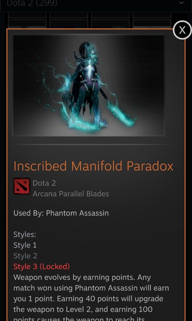 (Style 2) PA Arcana Dota 2 Phantom Assasin, Video Gaming, Gaming Accessories, In-Game Products ...