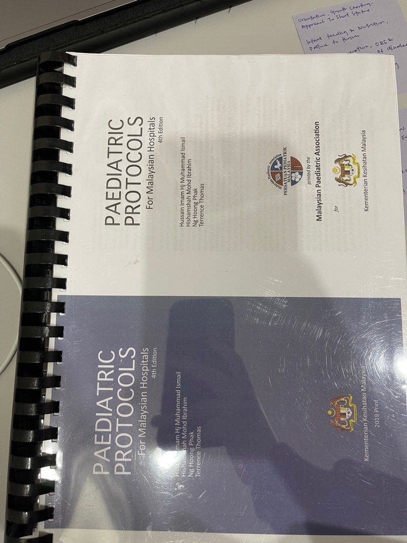 Paediatric Protocols for Malaysian Hospitals 4th Edition, Hobbies ...