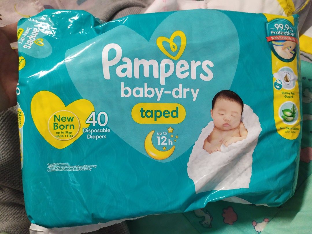 Pampers Newborn Taped Diapers, Babies & Kids, Bathing & Changing ...