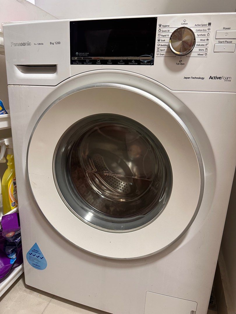 Panasonic wash machines 8kg, TV & Home Appliances, Washing Machines and Dryers on Carousell
