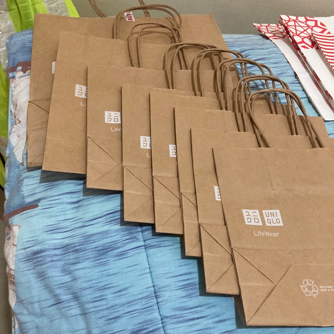 Paper Bag - Uniqlo, Luxury, Bags & Wallets on Carousell