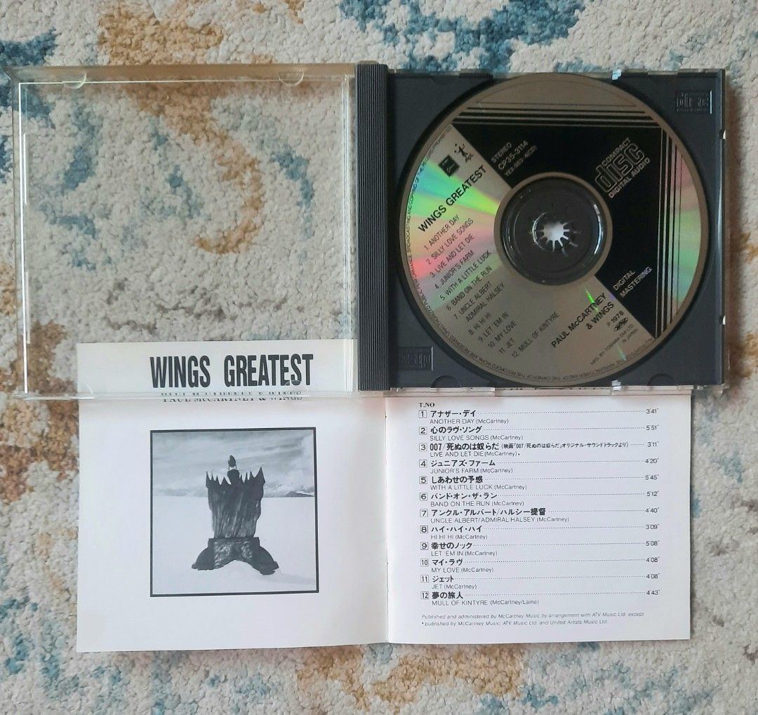 Paul McCartney & Wings - Wings Greatest (Black Triangle Disc Face CD ...