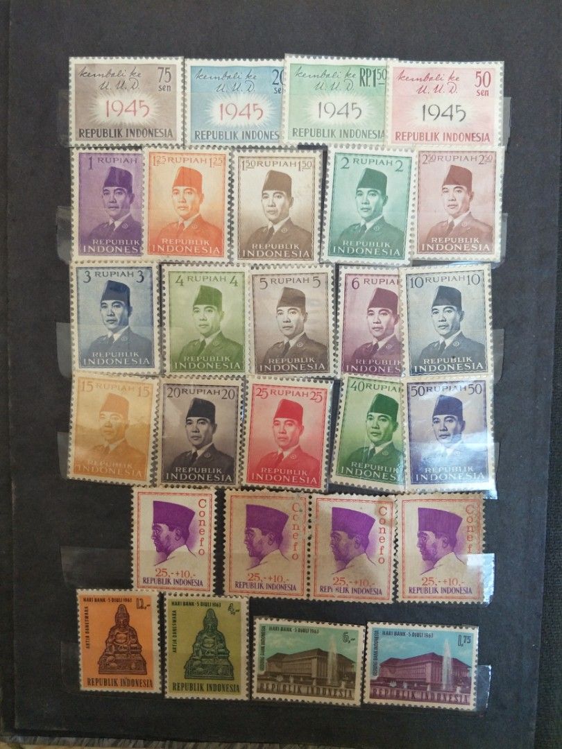 Perangko kuno edisi Ir.Sukarno, Antik, Filateli di Carousell