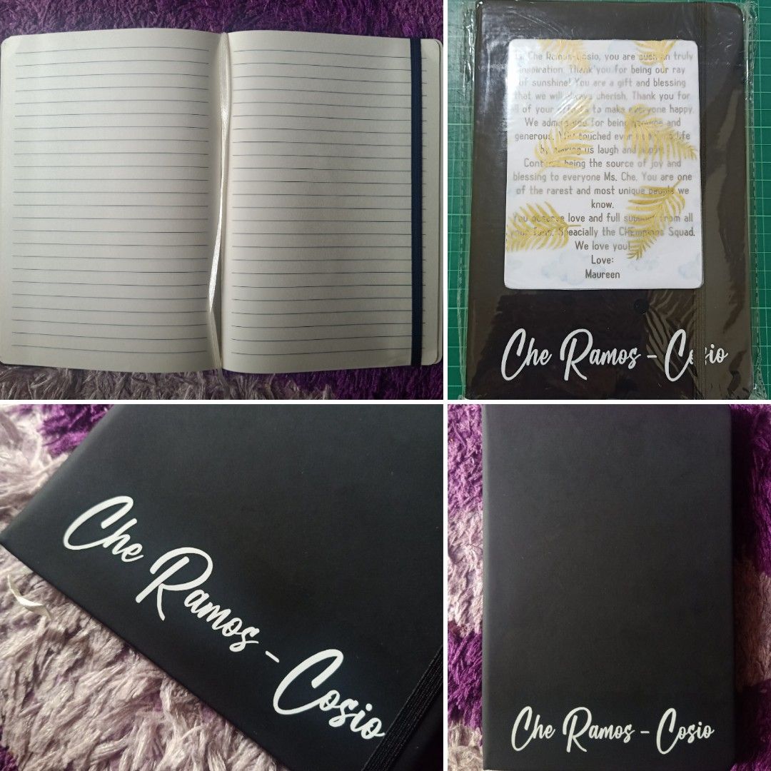 Personalized Diary Notebook A5 (moleskin w/garter lock), Hobbies & Toys ...