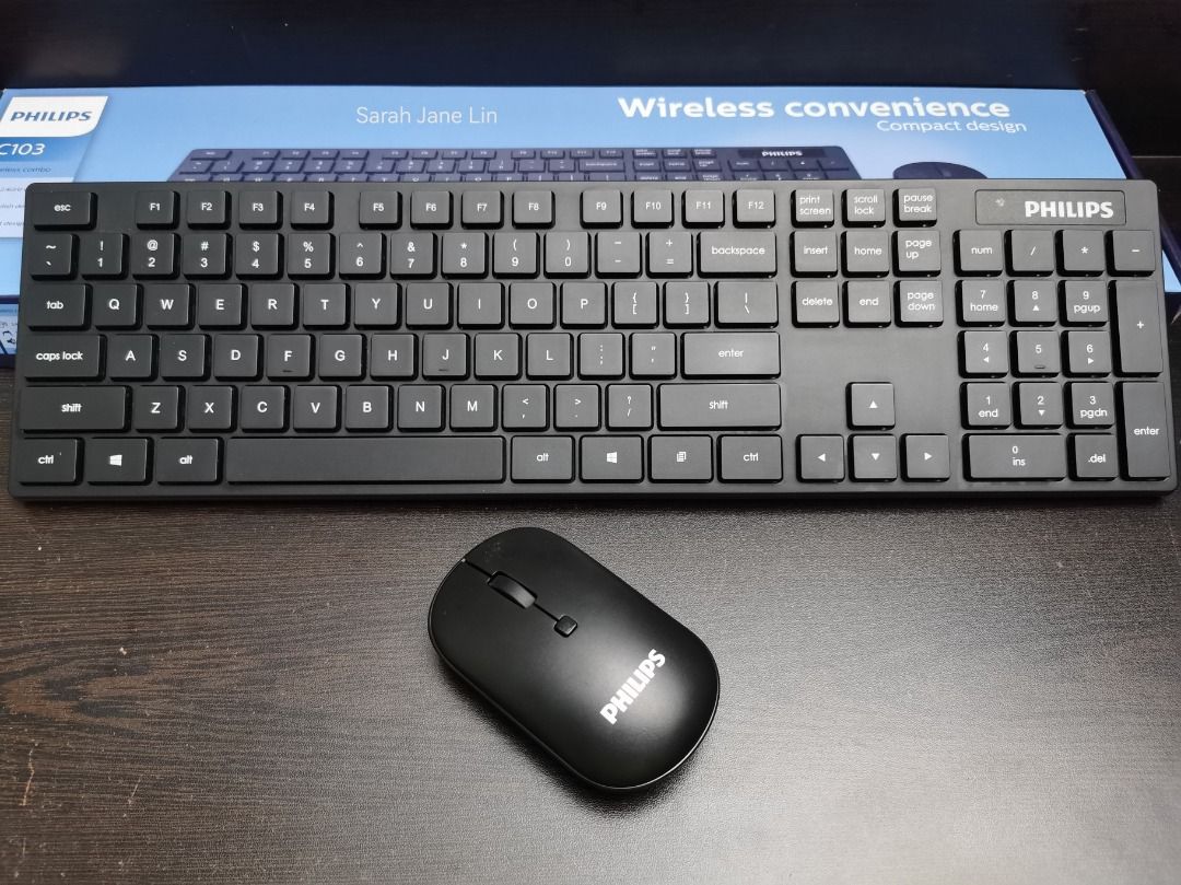Philips C103 wireless keyboard & mouse combo, Computers & Tech, Parts ...