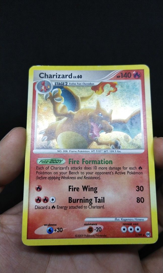 Pokemon Card - CHARIZARD #1 - HOLO (PLATINUM: ARCEUS) YEAR 2009 / 1st ...