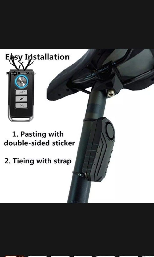 Portable alarm for bicycle ebike electric bicycle jimove eco drive orca SUV MTB RB Shimano hito ...