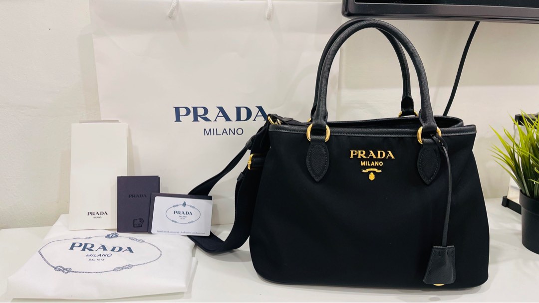 PRADA TESSUTO NYLON 2-WAY BAG, Luxury, Bags & Wallets on Carousell