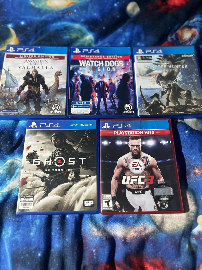 PS4 Games - AC Valhalla, Watchdog Legions, MH World, Ghost of Tsushima ...