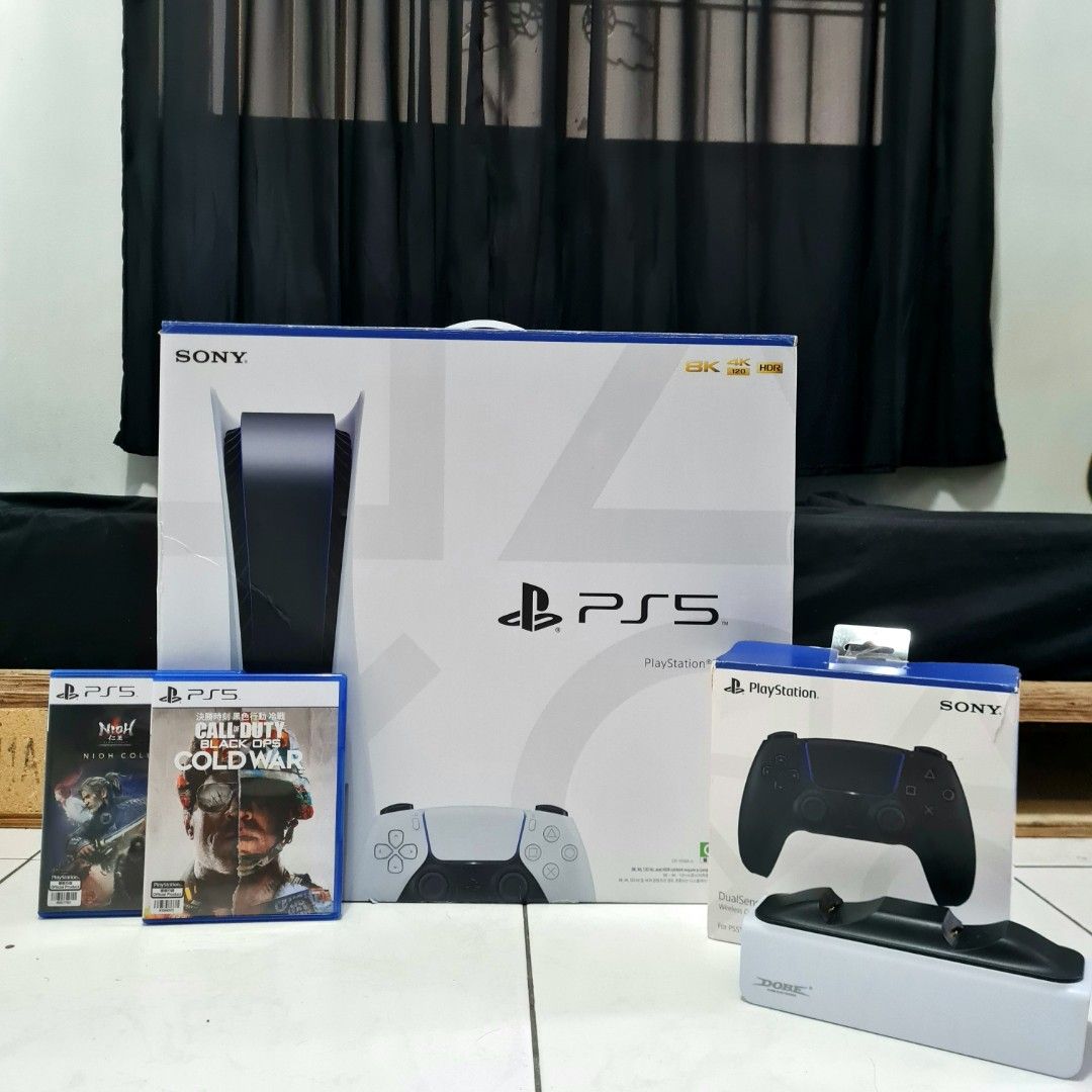 PS5 Disc Edition - Extra Dualsense - 2 PS5 games - FREEBIES bundle ...