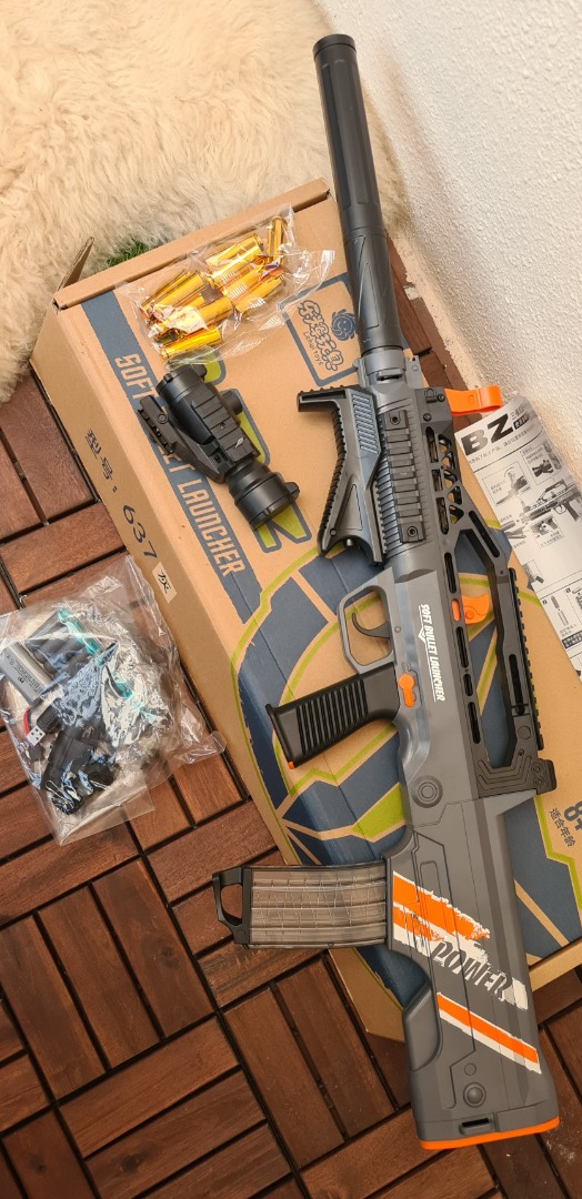 QBZ 95 Electric Foam Dart Blaster [Limited] PM to deal, Hobbies & Toys ...