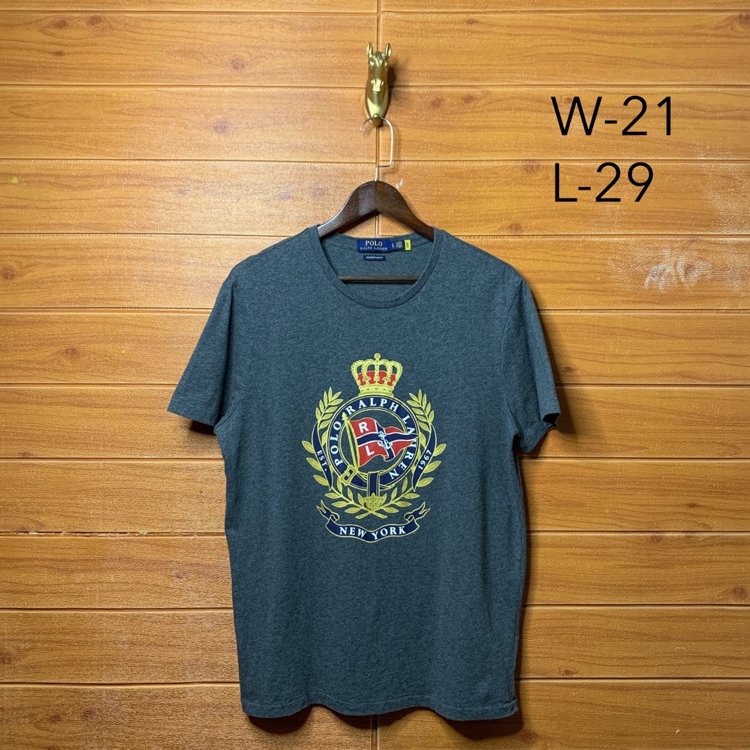 Ralph Lauren RL Crest Logo T-shirt, Men's Fashion, Tops & Sets, Tshirts ...