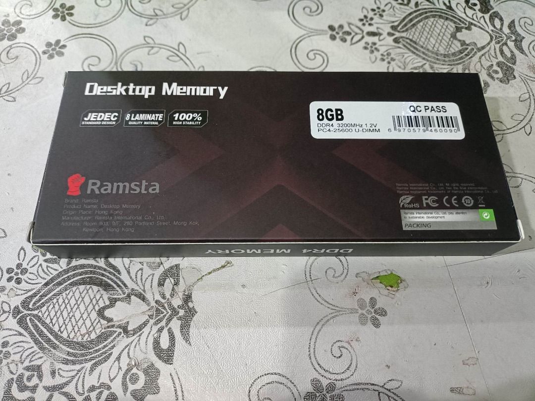 RAMSTA 8GB DDR4 3200MHZ (BRAND NEW), Computers & Tech, Parts ...