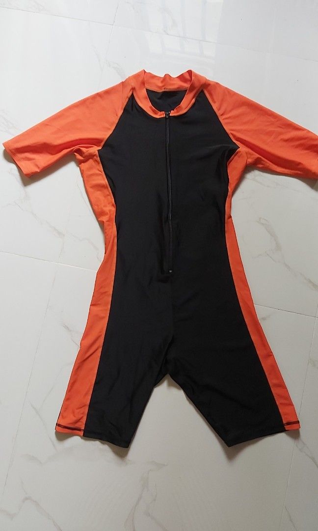 Rash Guard one piece short sleeve, Women's Fashion, Swimwear, Rash ...