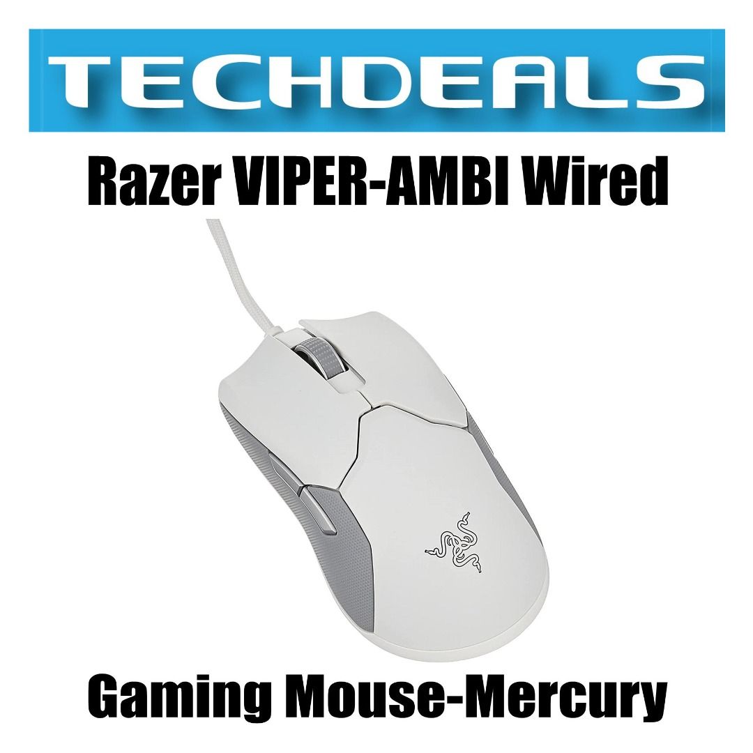 Razer VIPER-AMBI Wired Gaming Mouse-Mercury, Computers & Tech, Parts ...