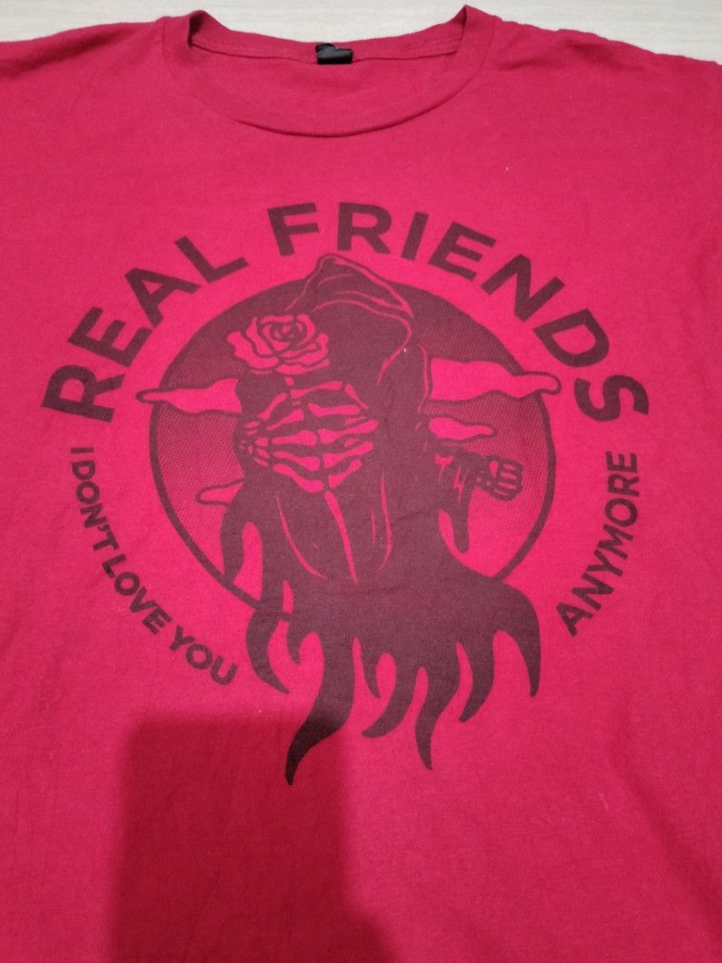 REAL FRIENDS BANDSHIRT, Men's Fashion, Tops & Sets, Tshirts & Polo ...