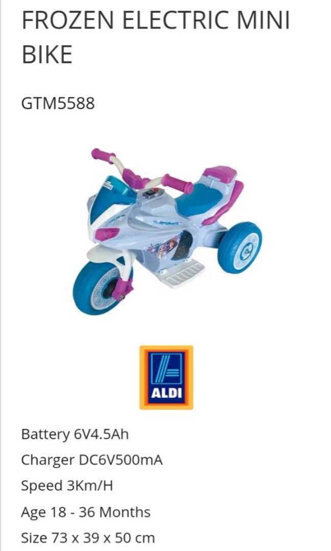 Rechargeable electric kids mini bike Disney Frozen and Spiderman kiddie ...