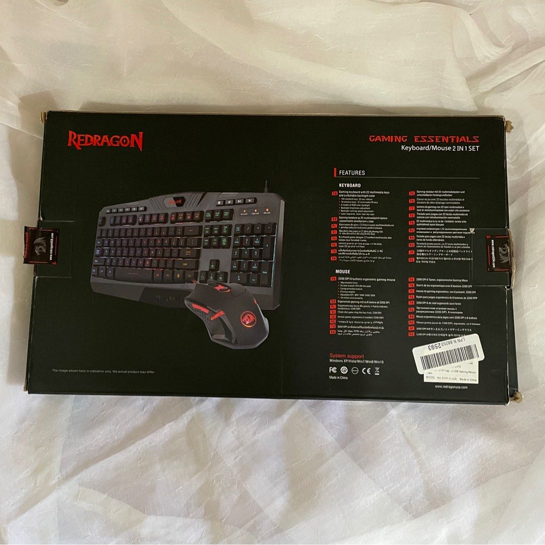 Red Dragon Gaming Keyboard & Mouse | 2 in 1 Set, Computers & Tech ...