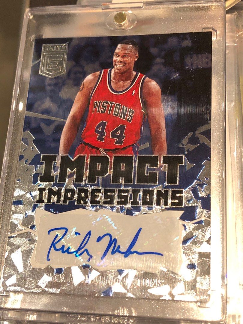 Rick Mahorn nba basketball autograph auto card, Hobbies & Toys ...